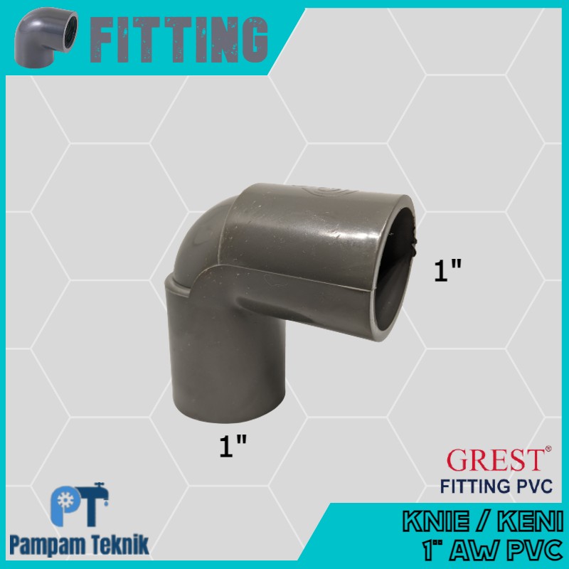 L KNIE 1" KENI ELBOW KNEE 1 inch AW GREST - FITTING PIPA PVC GRES 1 inci | Lazada Indonesia