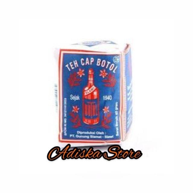 Teh Cap Botol Biru Tubruk 40 gr | Lazada Indonesia