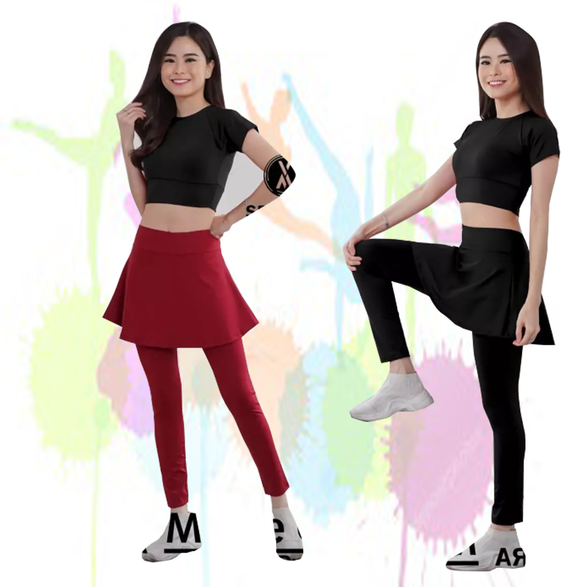 Outfit legging Rok Viral Terbaru - Legging Senam Wanita | Lazada Indonesia