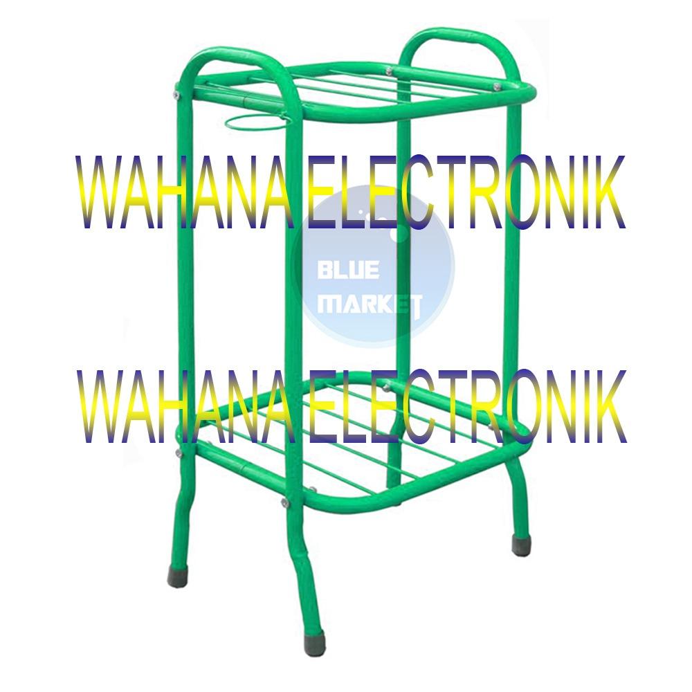 Rak dispenser besi warna 2 susun - hijau | Lazada Indonesia