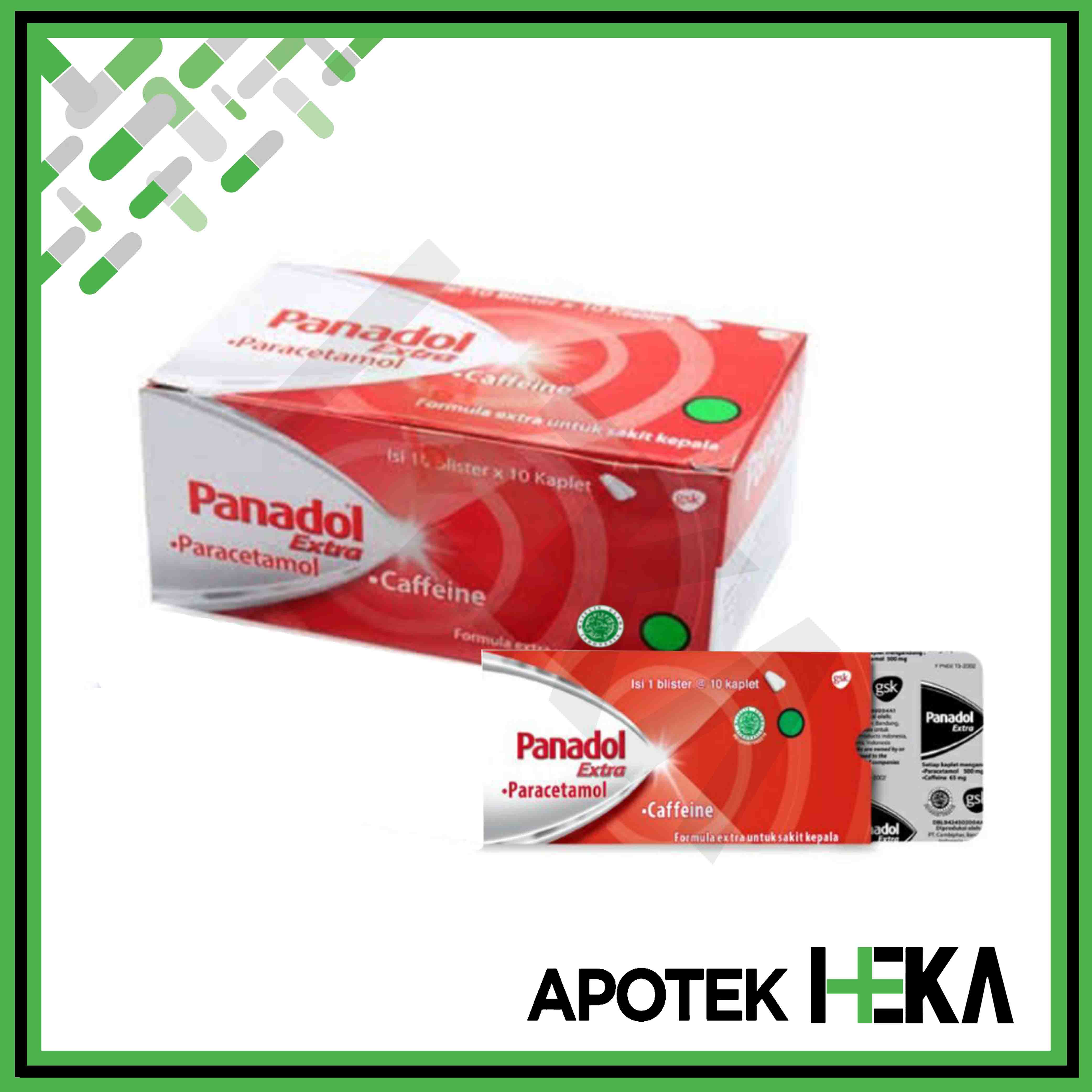 Panadol Merah Extra Paracetamol Box isi 100 Tablet | Lazada Indonesia