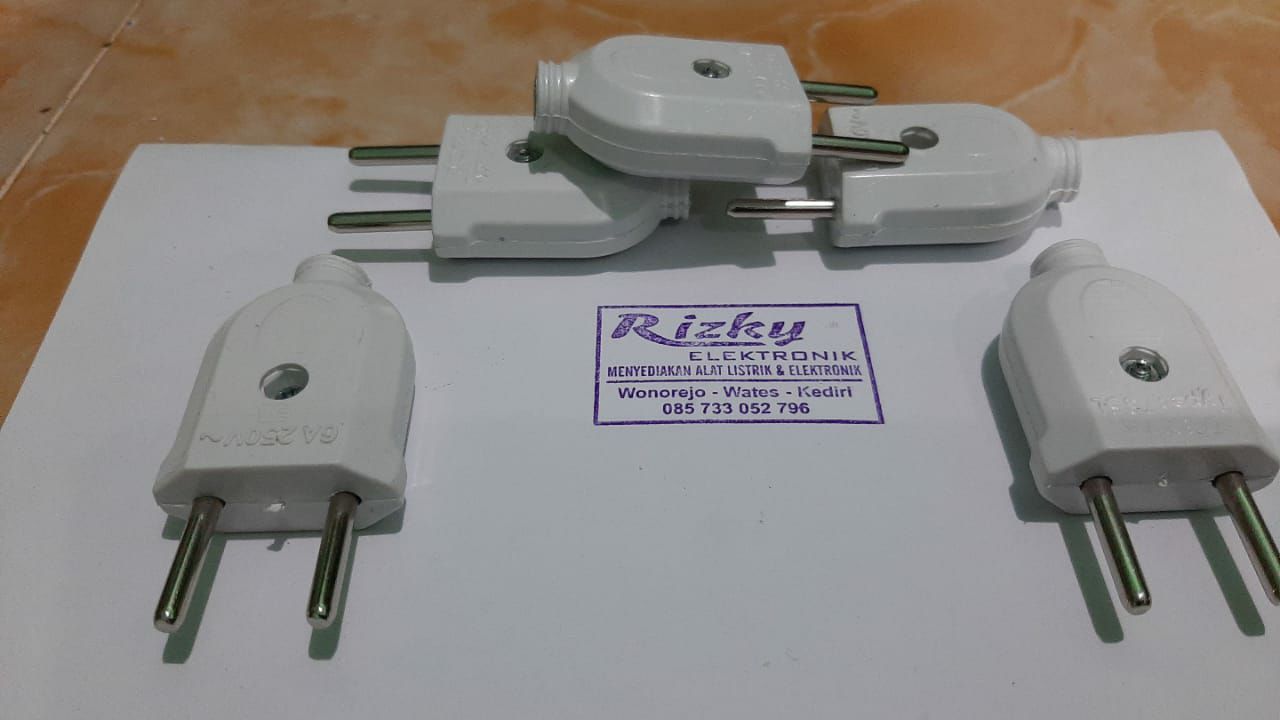 Steker Colokan Listrik 1 Phase Fase Putih DEXTA | Lazada Indonesia