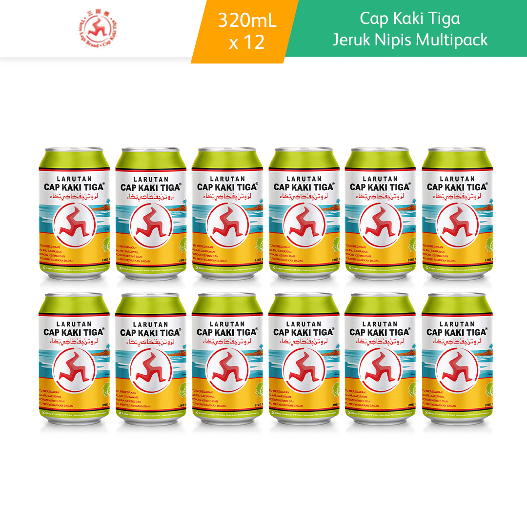Cap Kaki Tiga Rasa Jeruk Nipis Kaleng 320ml x12 pcs | Lazada Indonesia