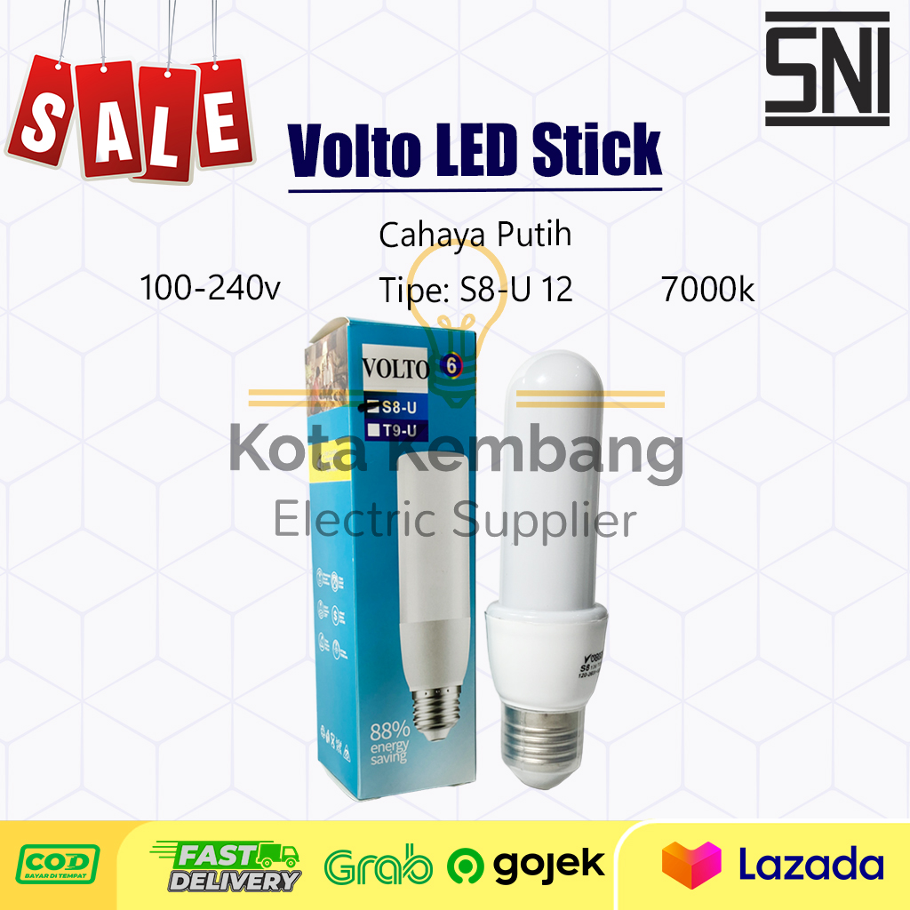 Lampu LED STICK Volto 12 W / Lampu Stik / Lampu PLC / Lampu Jari ...