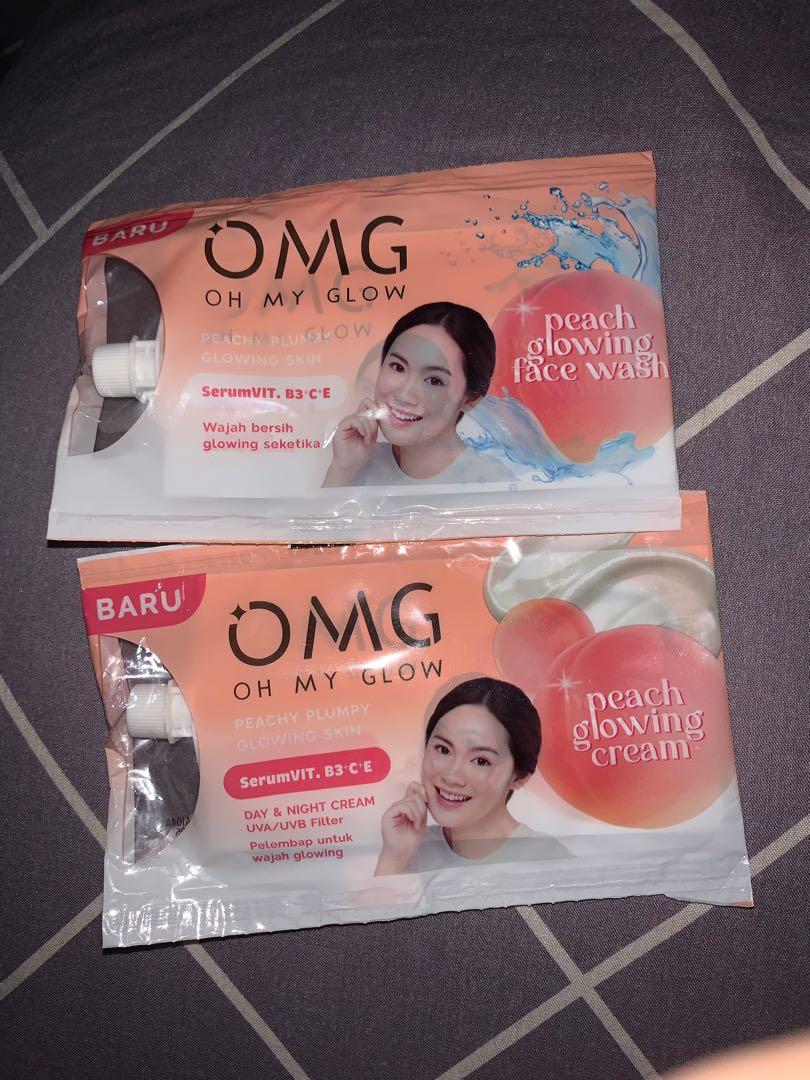 Original OMG Oh My Glow Peach Glowing Cream Glam SACHET 7.5 g | Lazada Indonesia