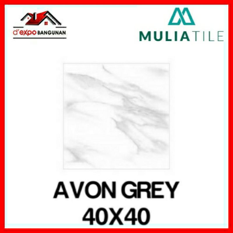 KERAMIK LAN MULIA ACCURA AVON GREY 40X40 | Lazada Indonesia