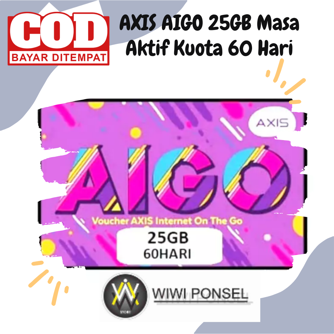 VOUCHER MURAH AXIS AIGO 25GB Masa Aktif Kuota 60 Hari (Berlaku Nasional Full 24 Jam) | Lazada ...