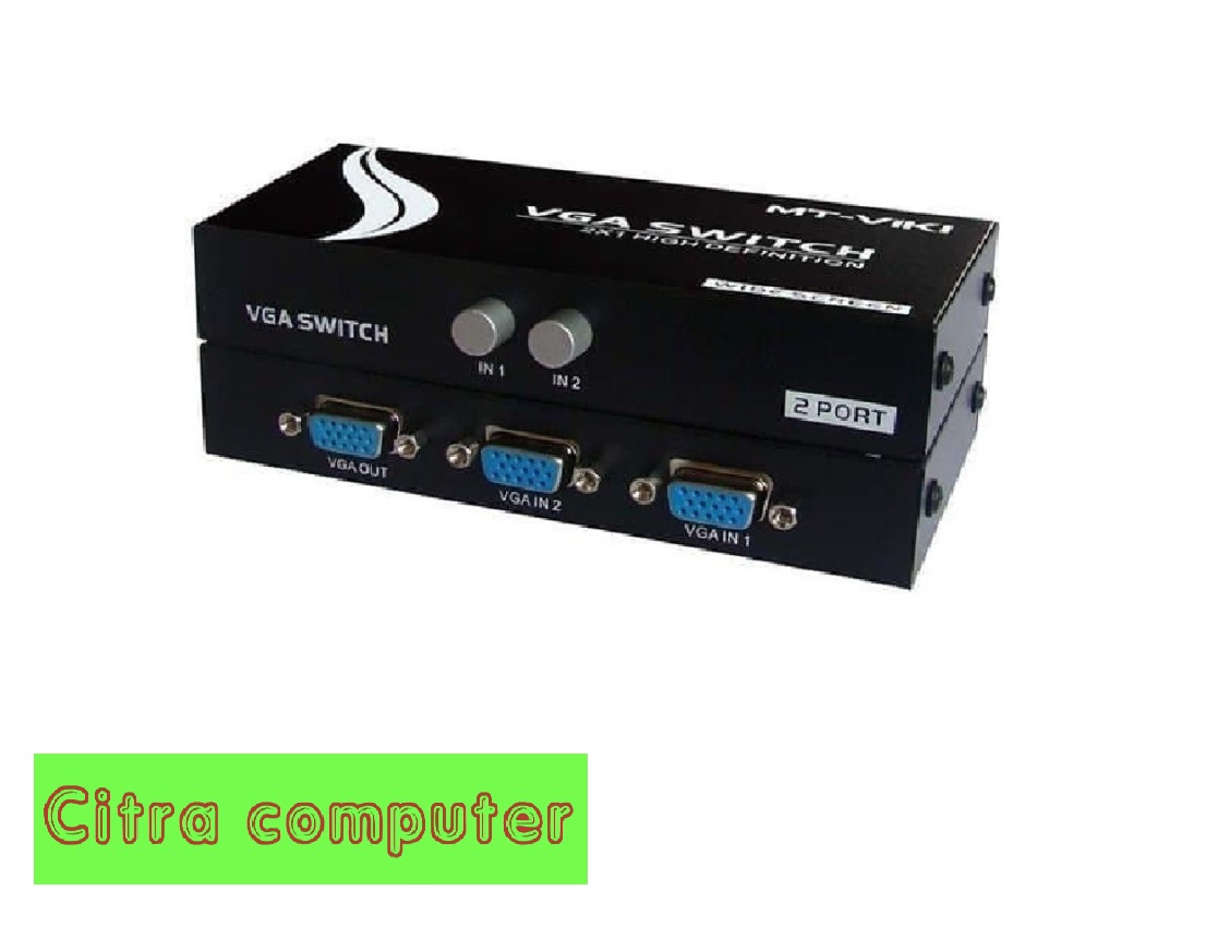 VGA Switcher 2 port switch vga 2port | Lazada Indonesia