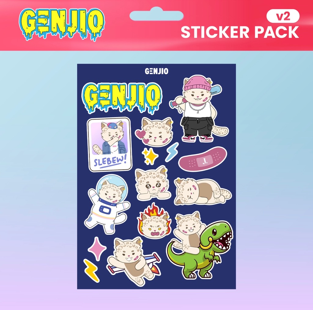 JINISO - GENJIO Full Sticker Pack | Lazada Indonesia
