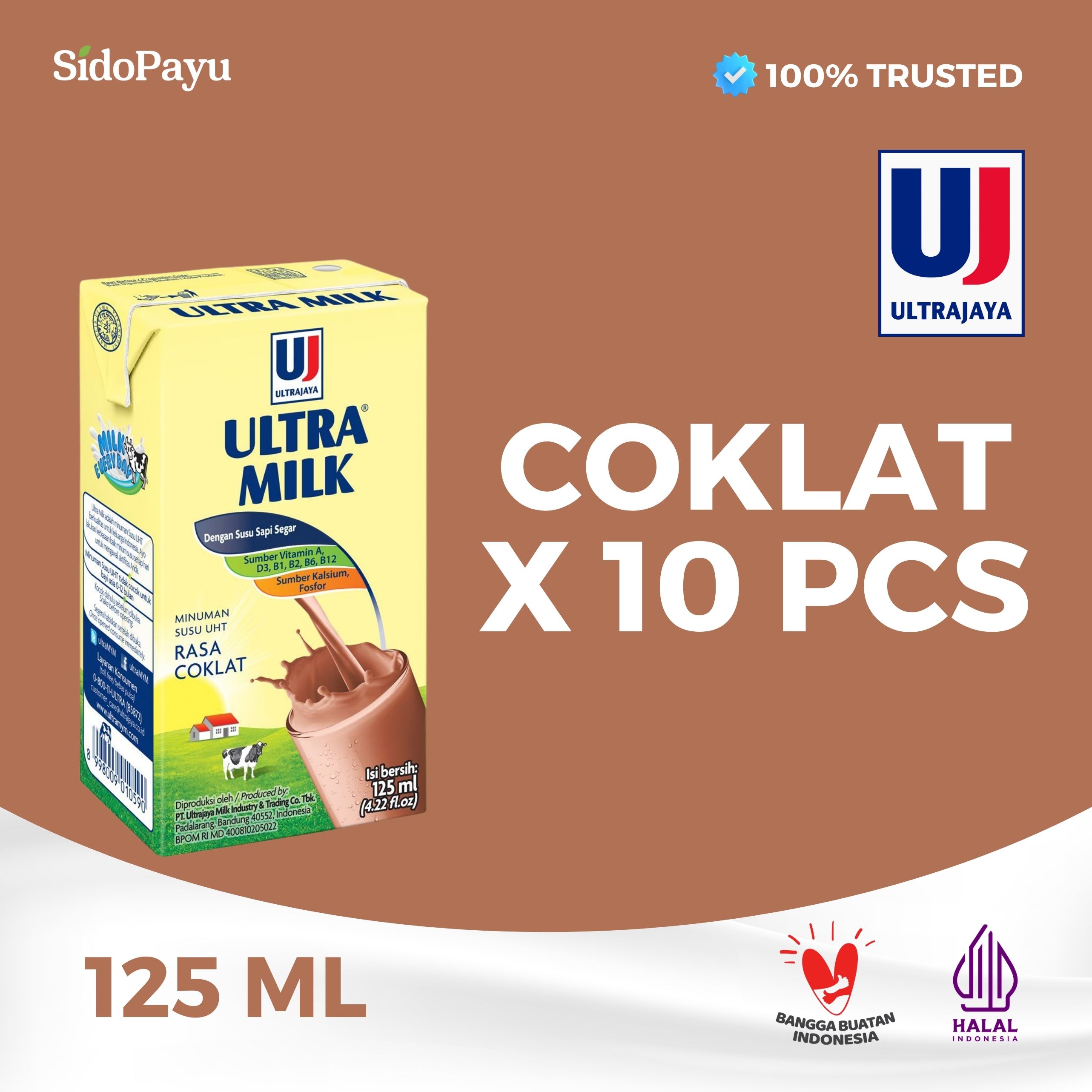 Ultra Milk 125 ML Susu UHT Paket 10 Pcs | Lazada Indonesia