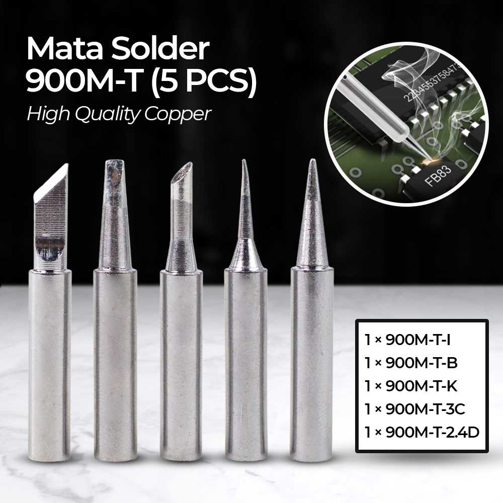 Kepala Mata Solder Welding Set Mata Solder Station Tool Iron Tip 5 Pcs ...