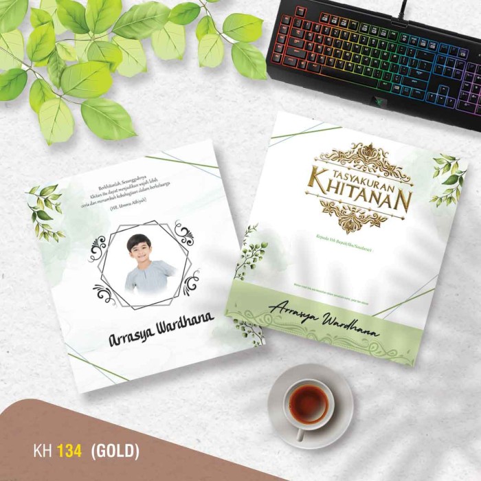 Blangko Undangan SUNAT / KHITANAN ANAK / SUNANTAN / KHITAN KH 134 FOIL ...