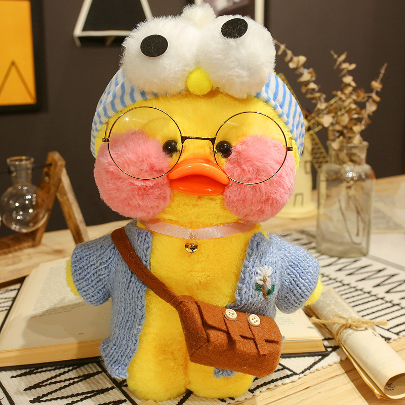 HZ Mainan boneka Bebek Kuning Lala-Fanfan 30CM Stuffed Plush duck doll ...