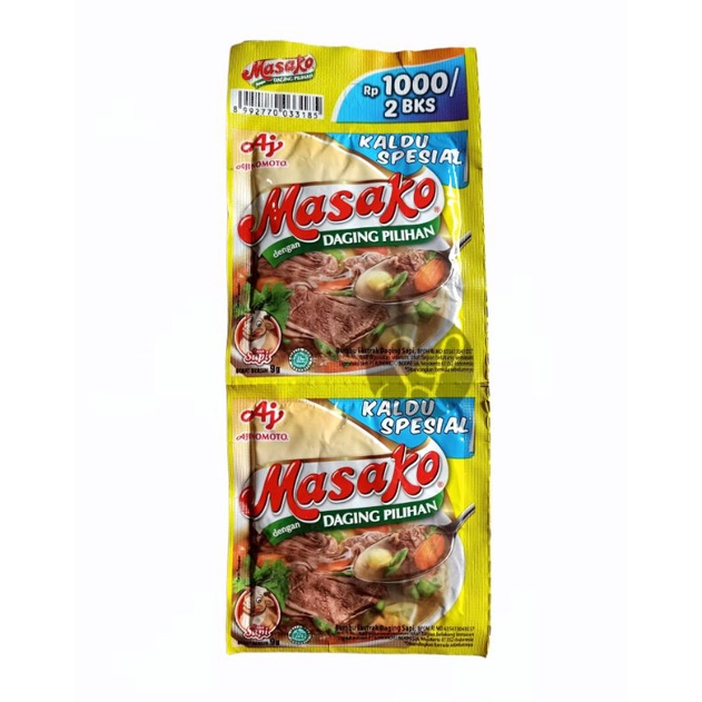 Masako Sachet Rasa Ayam Dan Sapi Renceng 9gr Masako Kaldu Ayam Spesial