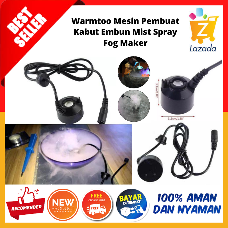 Mesin Pembuat Kabut Embun Mist Spray Fog Maker Alat kabut aquarium ...