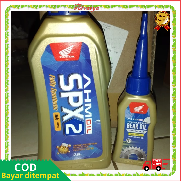 Paket Oli Matic SPX 2 ORI Dengan Oli Gardan SPX Full SYNTHETIC Original ...