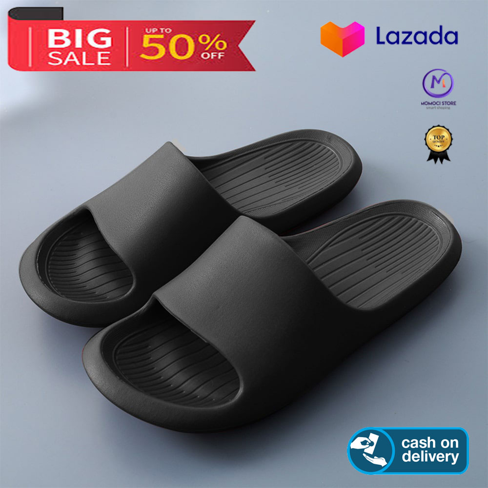 Sandal Selop Polos Pria Momoci Korea Style 39-44/ Sandal Selop Cowok ...