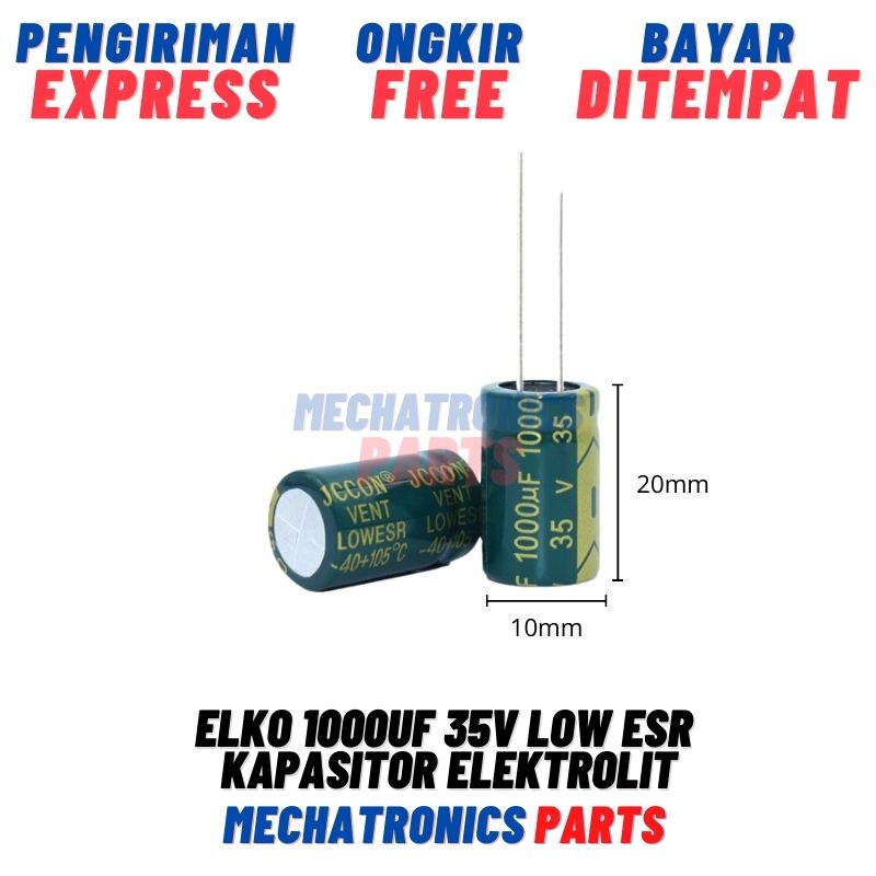 Elko 1000uf 35V Low ESR Kapasitor Elektrolit Capacitor Electrolit Elco ...