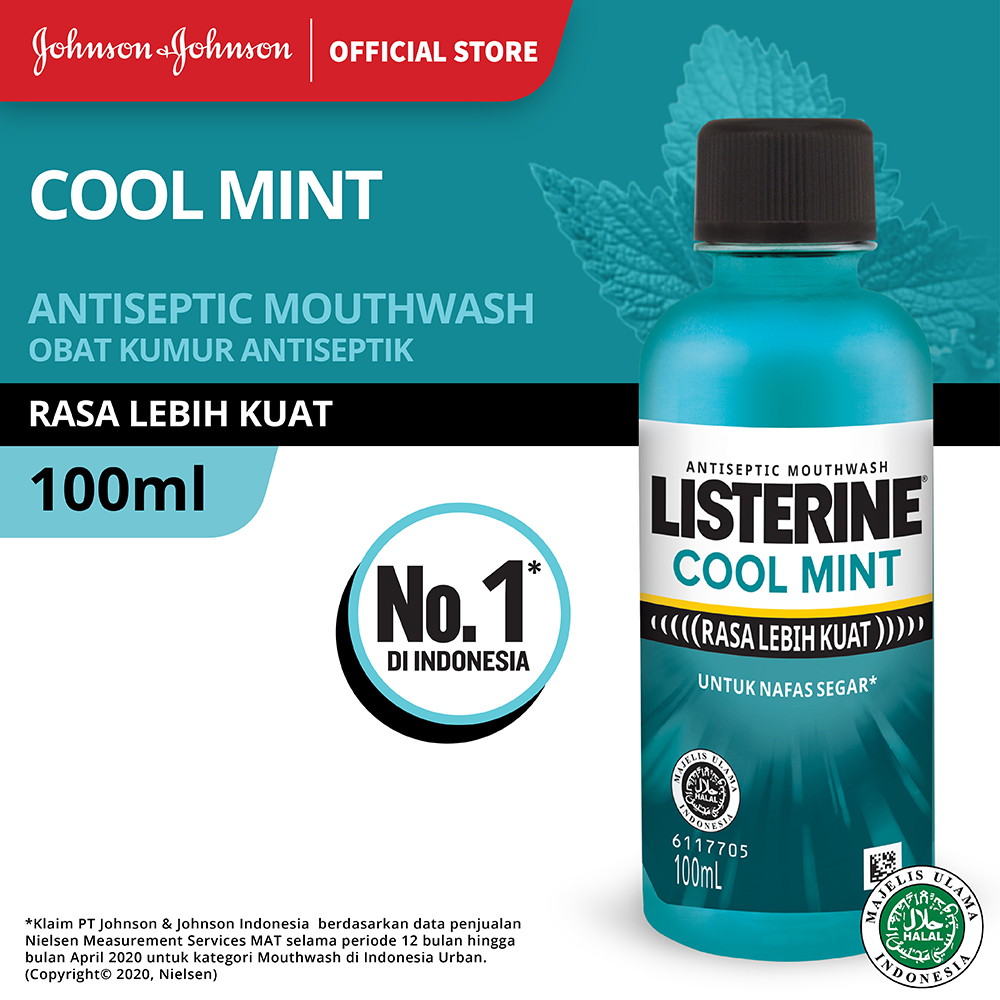 Listerine Cool Mint Mouthwash / Obat Kumur 100 ml | Lazada Indonesia