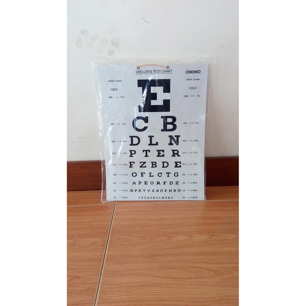 Snellen Chart Onemed Tes Mata | Lazada Indonesia
