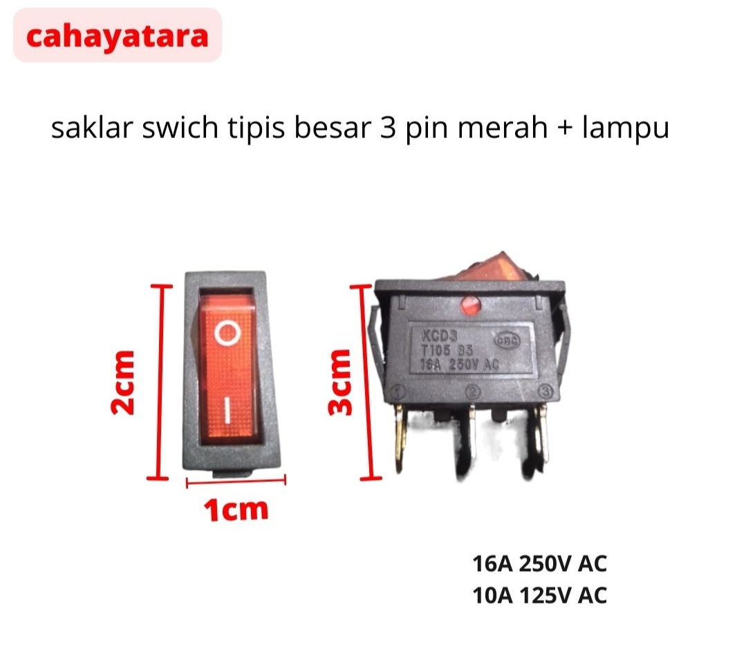 Saklar Kecil TIPIS On Off 3 Pin / Saklar On Off Motor | Lazada Indonesia
