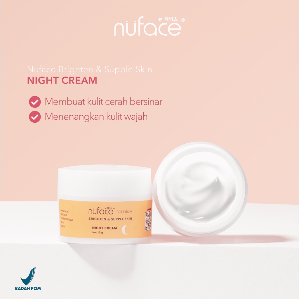 Nuface Nu Glow Brighten & Supple Skin Day & Night Cream | Lazada Indonesia