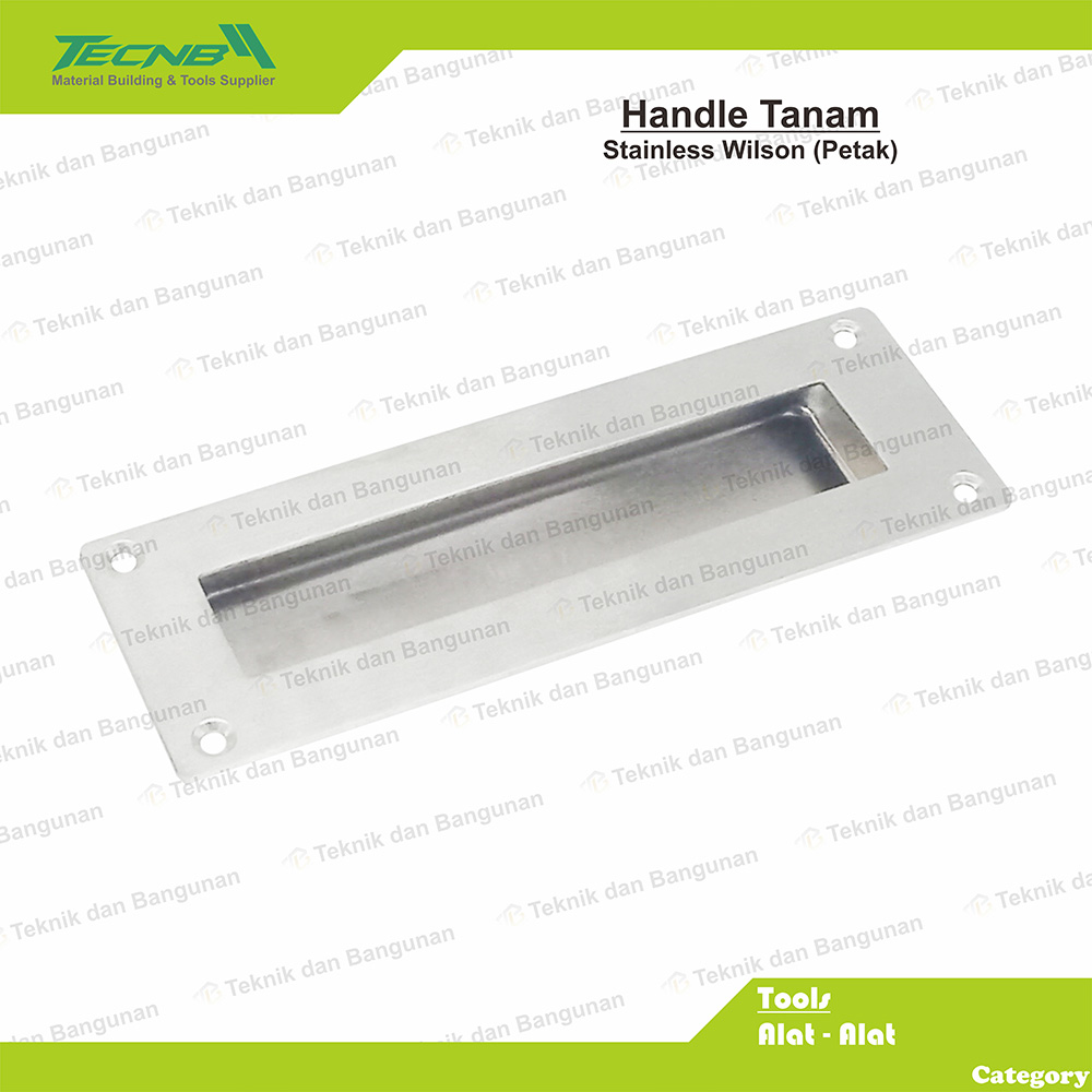 Handle Tanam Pintu Sliding Lemari Stainless Petak 15 x 5mm Wilson ...