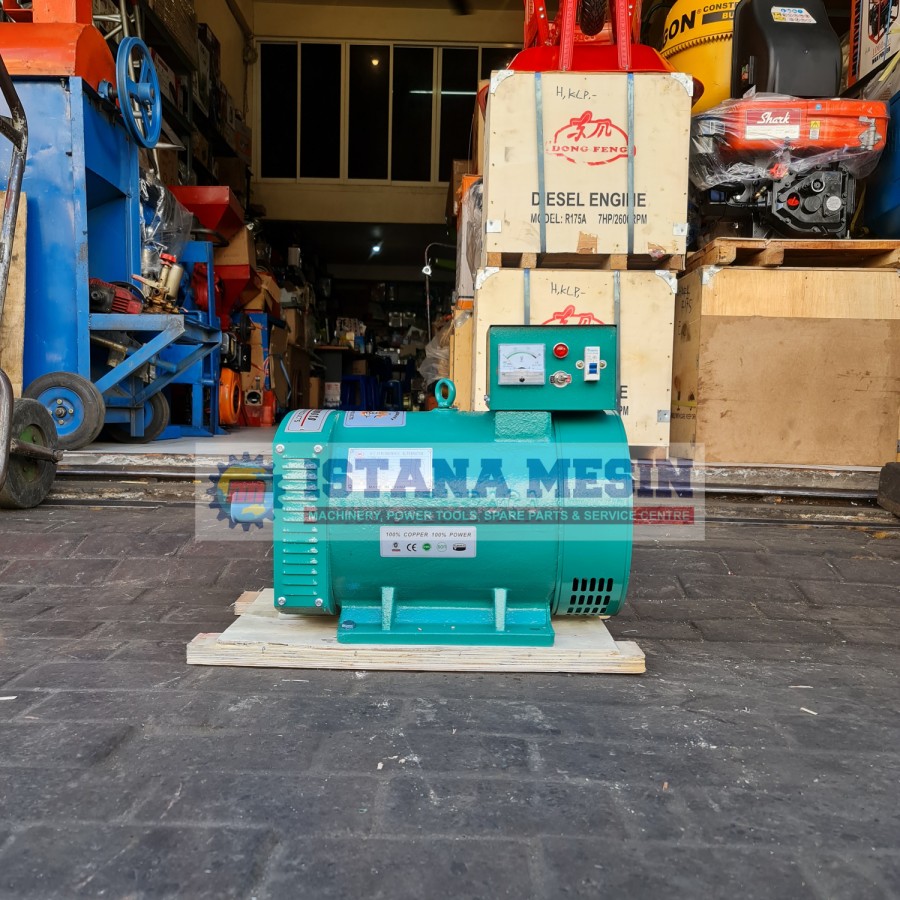 6KVA GENERATOR DINAMO GENSET 5000W 1 PHASE YAMAMOTO ST 5 FULL TEMBAGA ...
