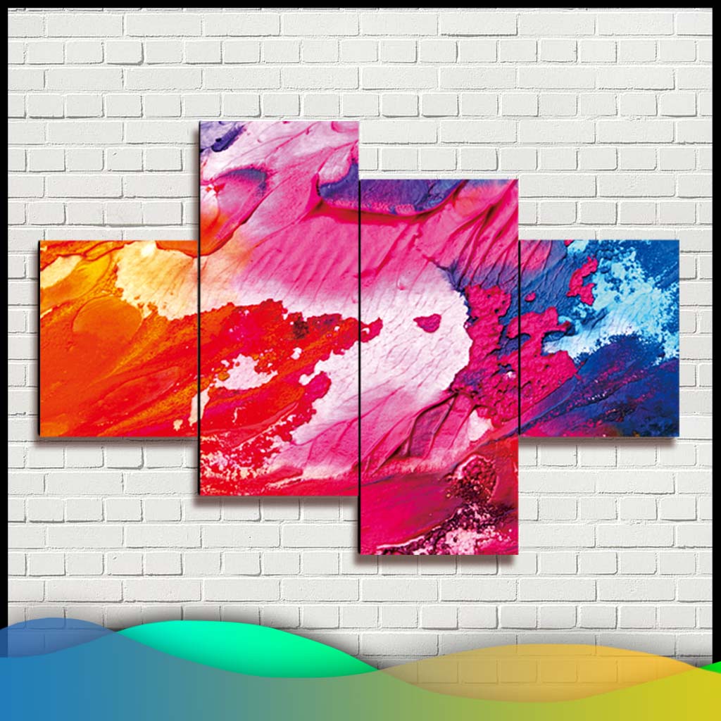 Lukisan Dinding Abstrak / Hiasan Dinding Abstrak Kanvas 1 Set | Lazada ...