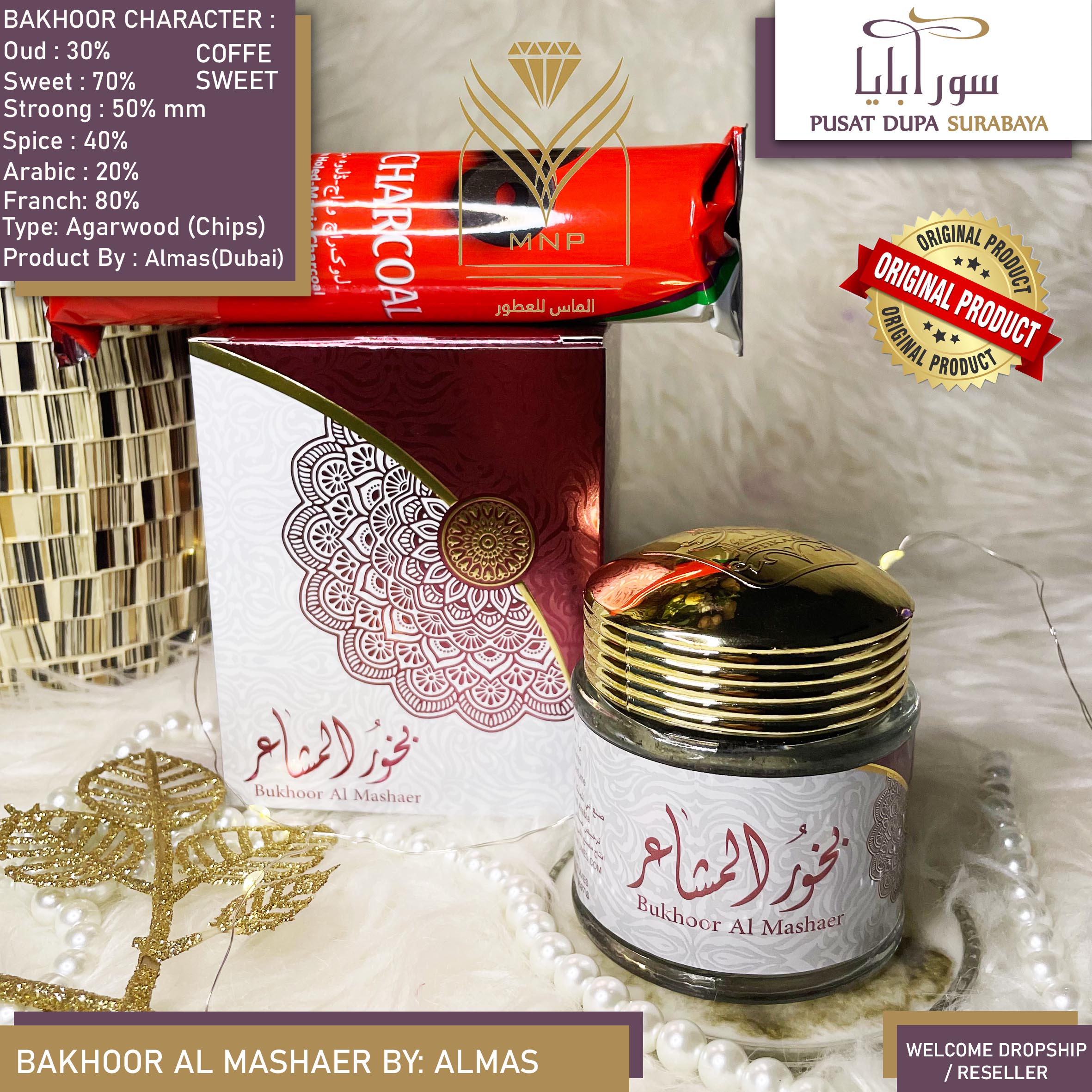 Bakhoor/buhur/Menyan/Bakhour Dupa Arab AL MASHAER Made in Kingdom Saudi Arabia Premium | Lazada ...