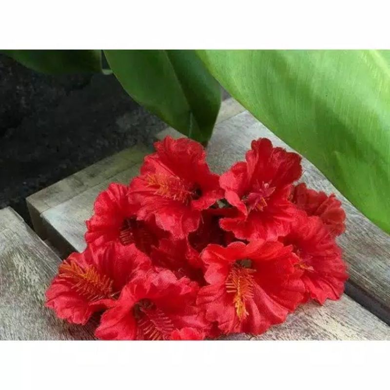 Bunga pucuk kembang sepatu bunga sintetis | Lazada Indonesia