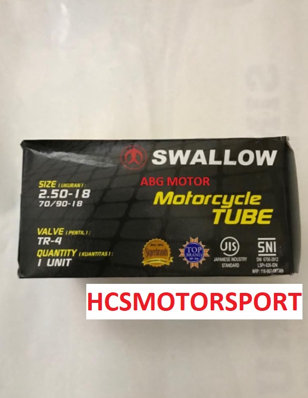 BAN DALAM MOTOR RING 18 UKURAN 250 SWALLOW ASLI | Lazada Indonesia