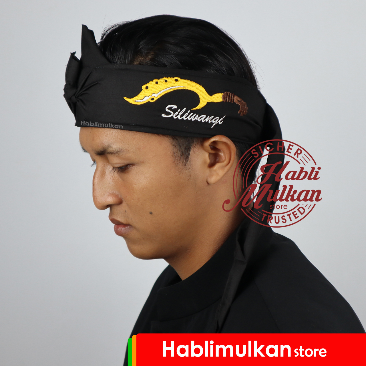 Iket Kepala Sunda Jawa Bordir Kujang Siliwangi Padjadjaran Pajajaran ...