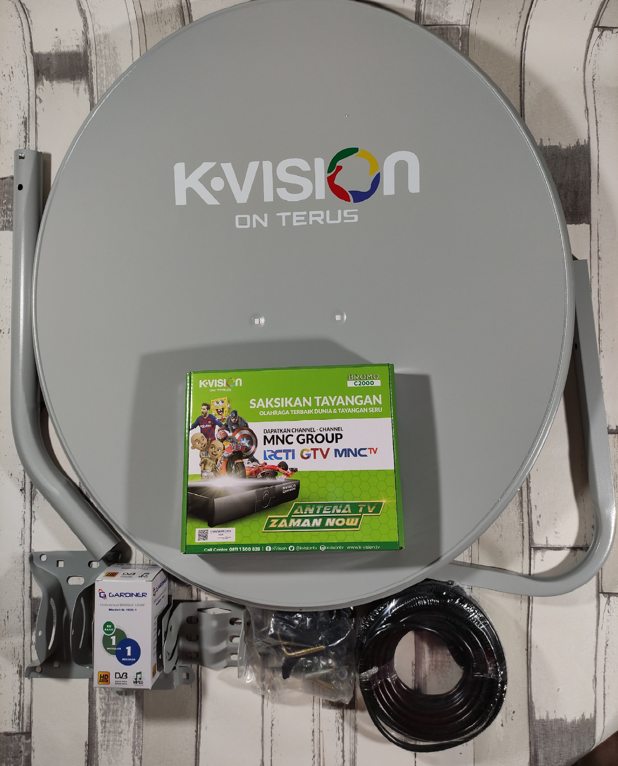 K Vision Lengkap Dg Parabola 45 cm Tinggal Pasang | Lazada Indonesia