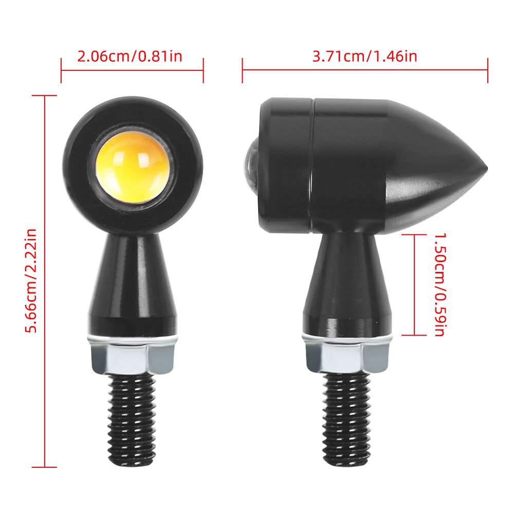 2 Buah Lampu Sinyal Pelat Nomor Sepeda Motor Lampu sen mini DRAG FULL ...