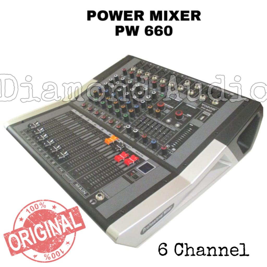 Power Mixer Wisdom Pw660 Original Mixing Pw 660 ( Bayar Ditempat ...