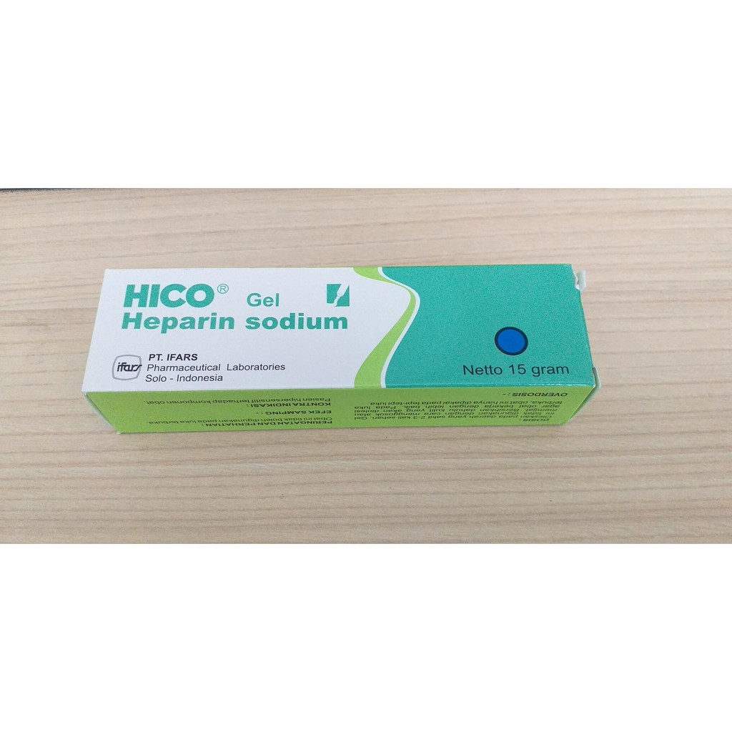 HICO GEL HEPARIN SODIUM OBAT TROMBOSIS SUPERFISIAL TROMBOFLEBITIS ...