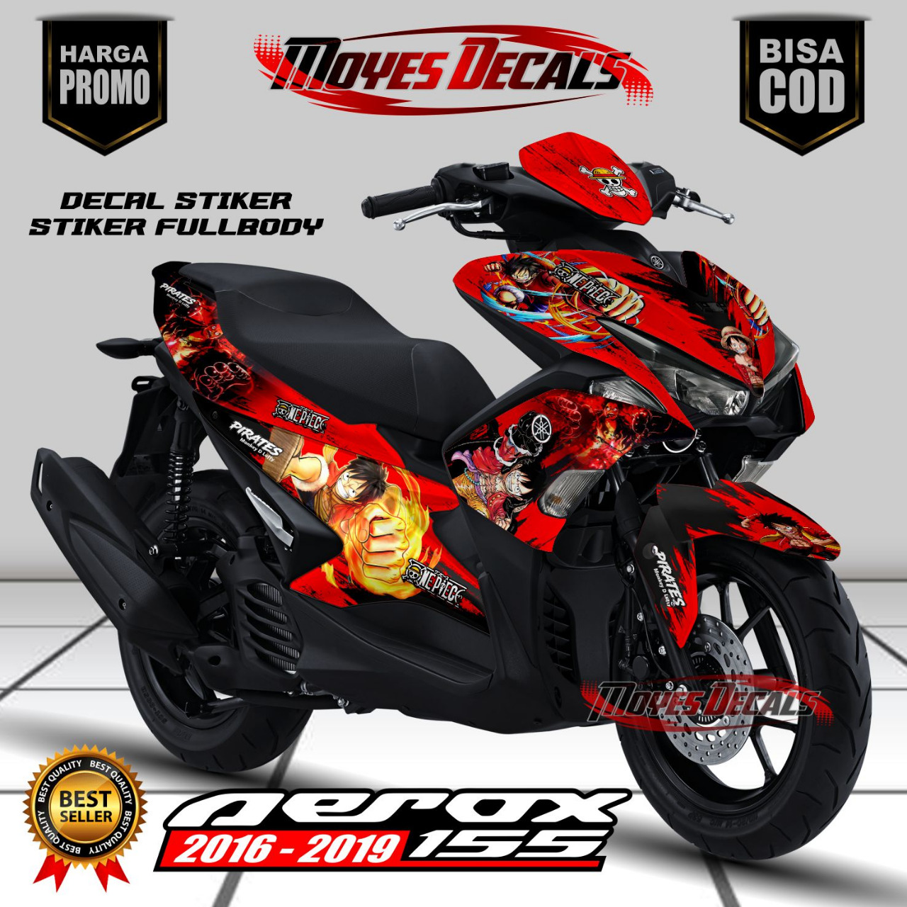 ⭐⭐⭐⭐⭐{ cod } decal aerox 155 full body stiker decal motor aerox 155 old ...