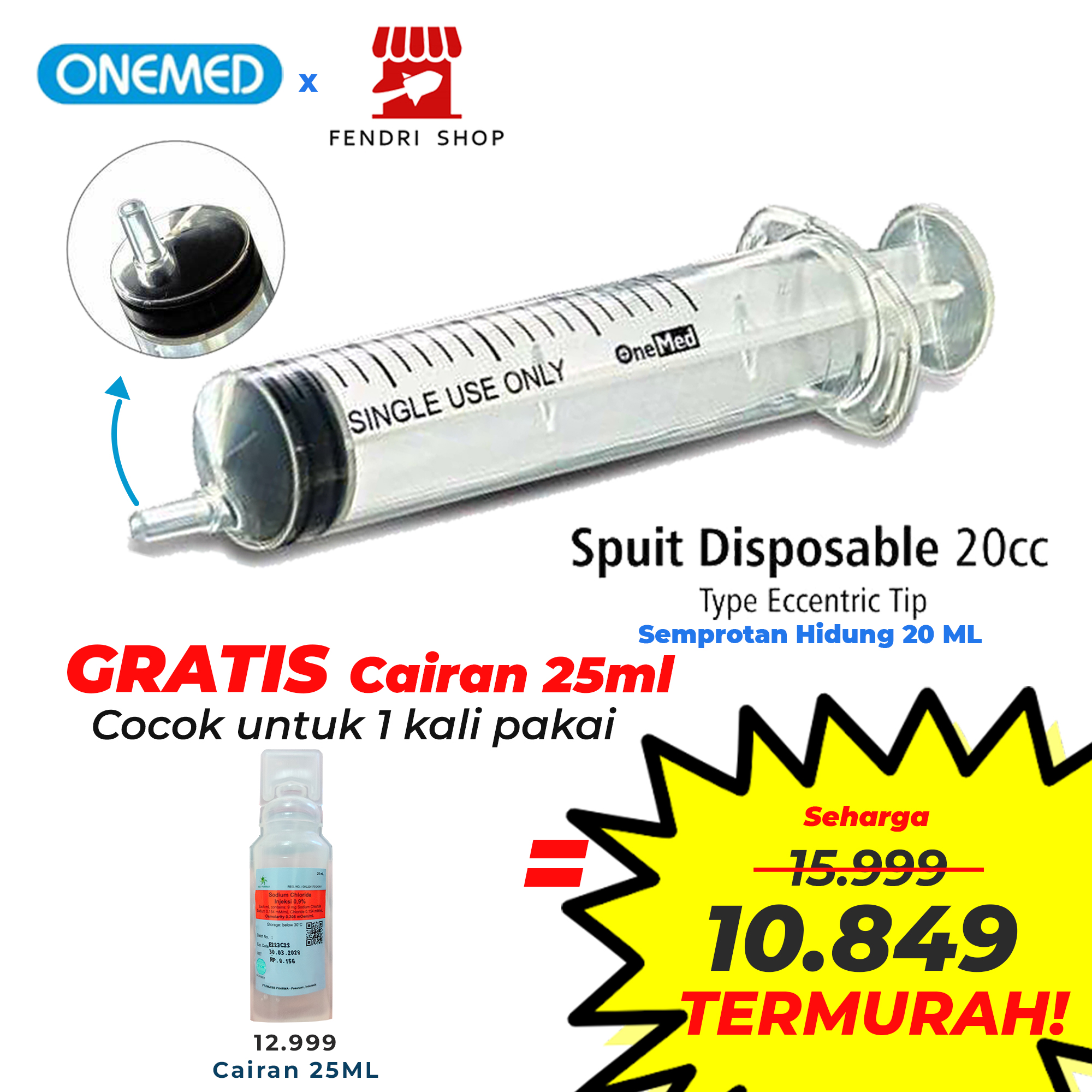 Paket cuci hidung lengkap dengan cairan 25ml | Lazada Indonesia