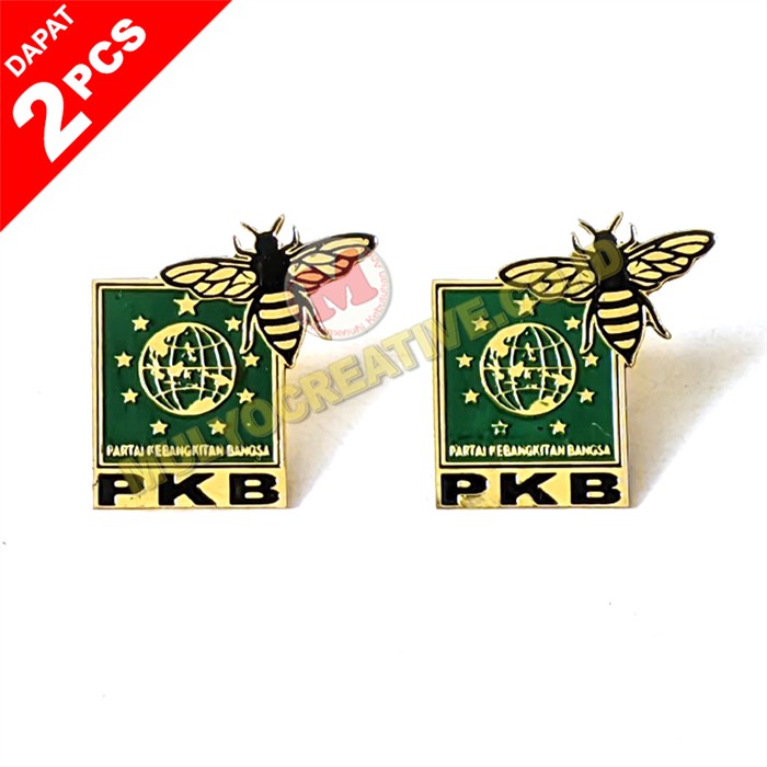 Lencana Partai PKB Pin PKB Lebah Logo Baru Bros Partai PKB Peniti ...
