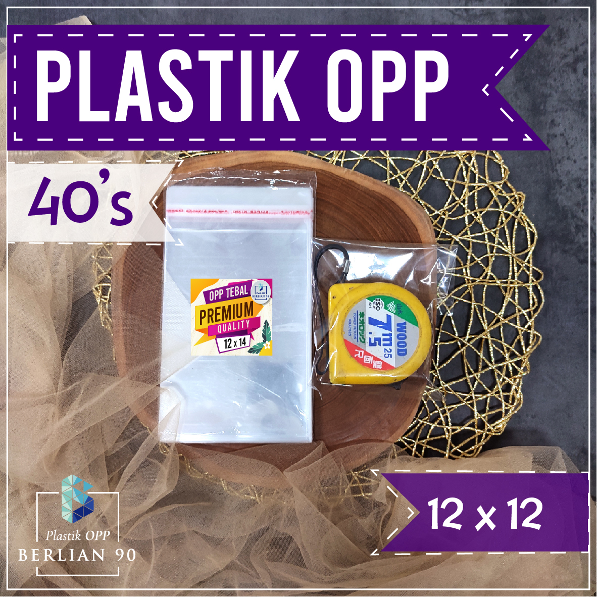 12x12 cm Plastik Opp 40's micron isi 100 lembar | Lazada Indonesia