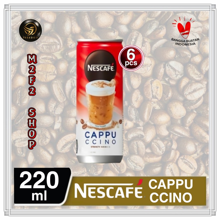 Kopi Nescafe Ala Cafe Cappuccino Kaleng | Can - 220 ml (Kemasan 6 Pcs ...
