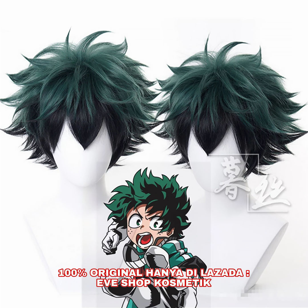 RAMBUT PALSU WIG COWO COWOK PRIA HIJAU NATURAL KOREA WIG COSPLAY ANIME ...