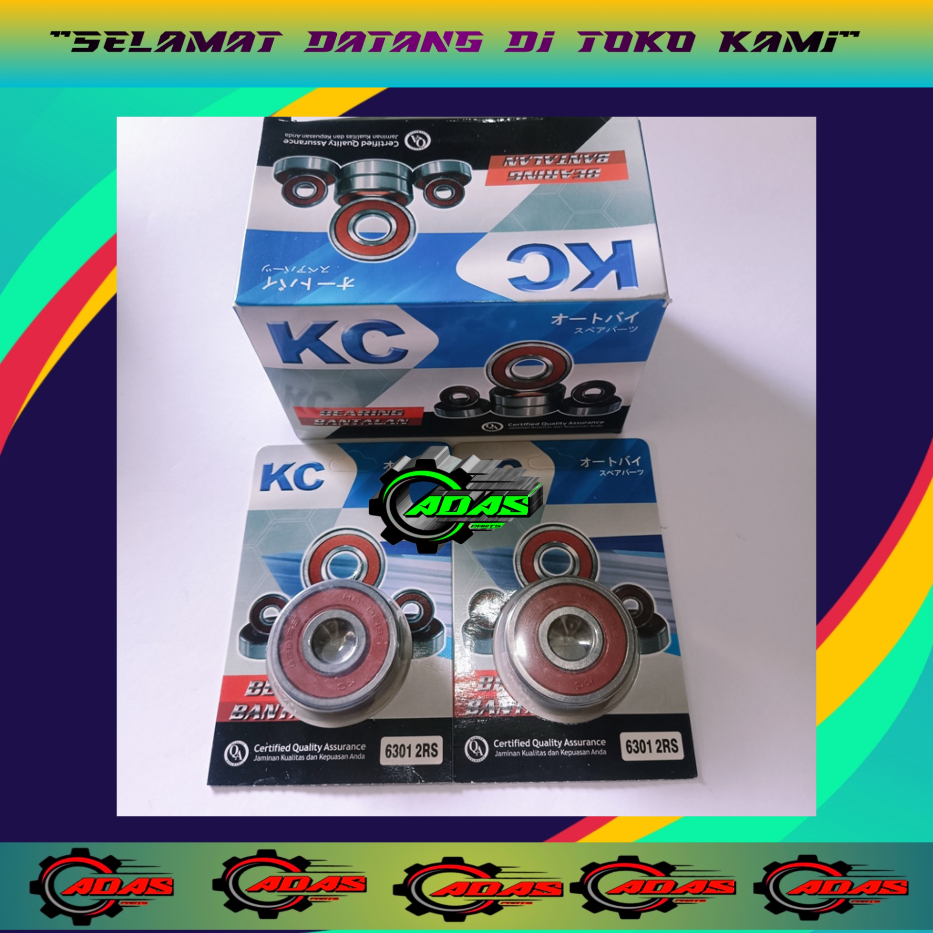 BEARING/LAHER MOTOR-6301 2RS/KC-LAHER BEARING RODA MOTOR | Lazada Indonesia