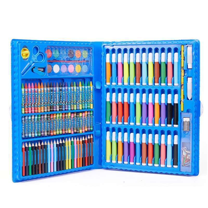 Crayon Anak Set Koper 150 in 1 Crayon Mewarnai dan Melukis Lengkap ...