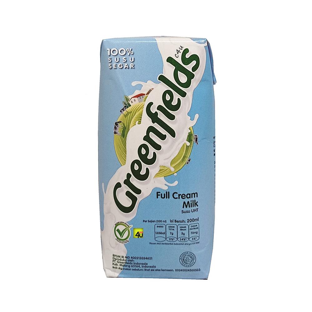 Greenfields Susu UHT Full Cream 200ml | Lazada Indonesia