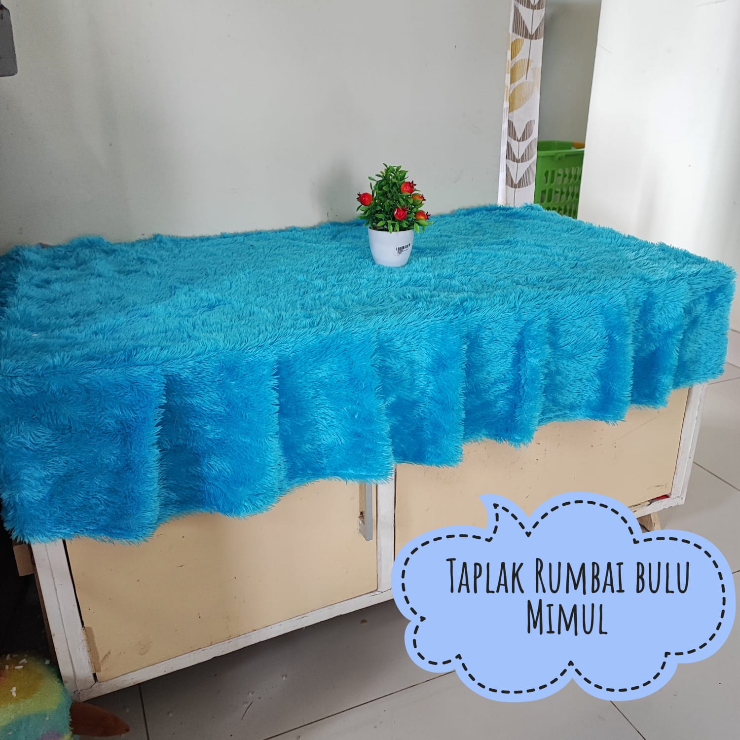 Taplak meja rumbai ruang tamu estetik terbaru aesthetic mewah panjang ...