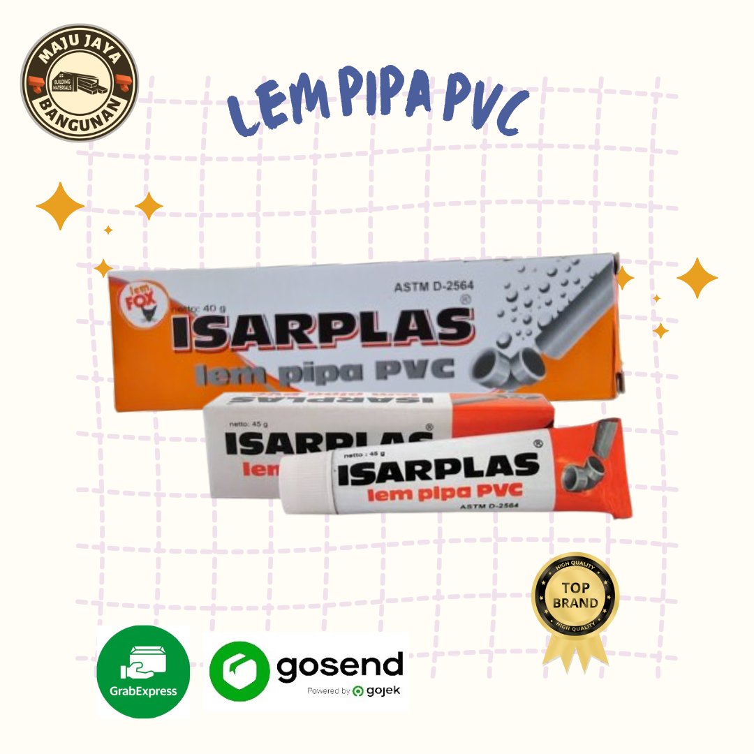 Lem Pipa Pvc Isarplas 45 gram Lem Fox Pipa PVC Isarplas 45gr Lem Pipa PVC | Lazada Indonesia