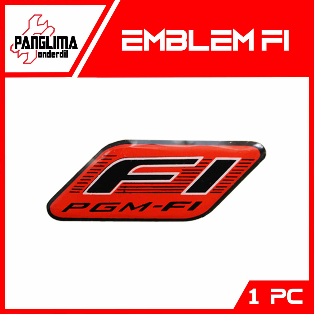 Stiker 3D PGM FI F1 PGMFI Emblem Sticker Timbul Logo Thailand Twotone ...