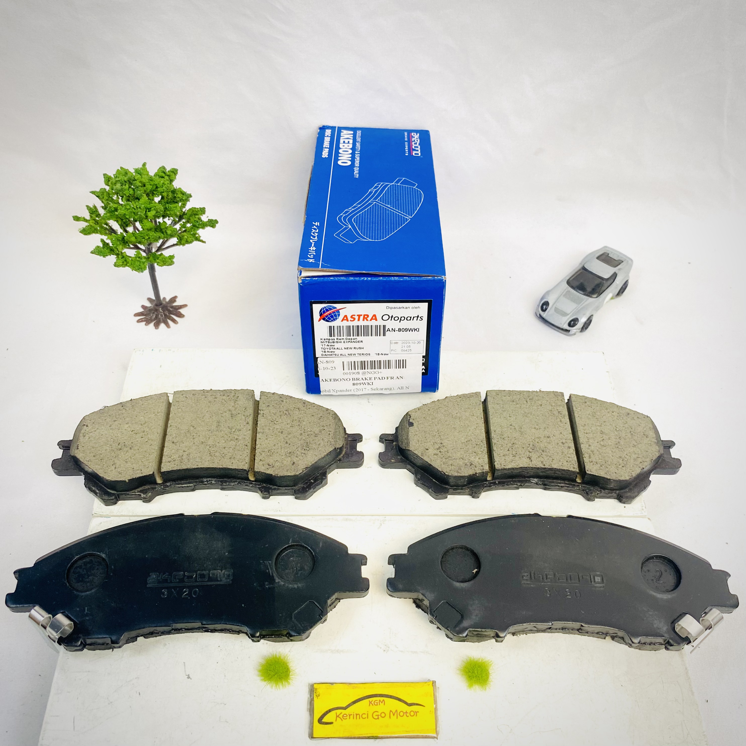 BRAKE PAD KAMPAS REM DEPAN XPANDER LIVINA 2019-ON AKEBONO AN-809WKI ...
